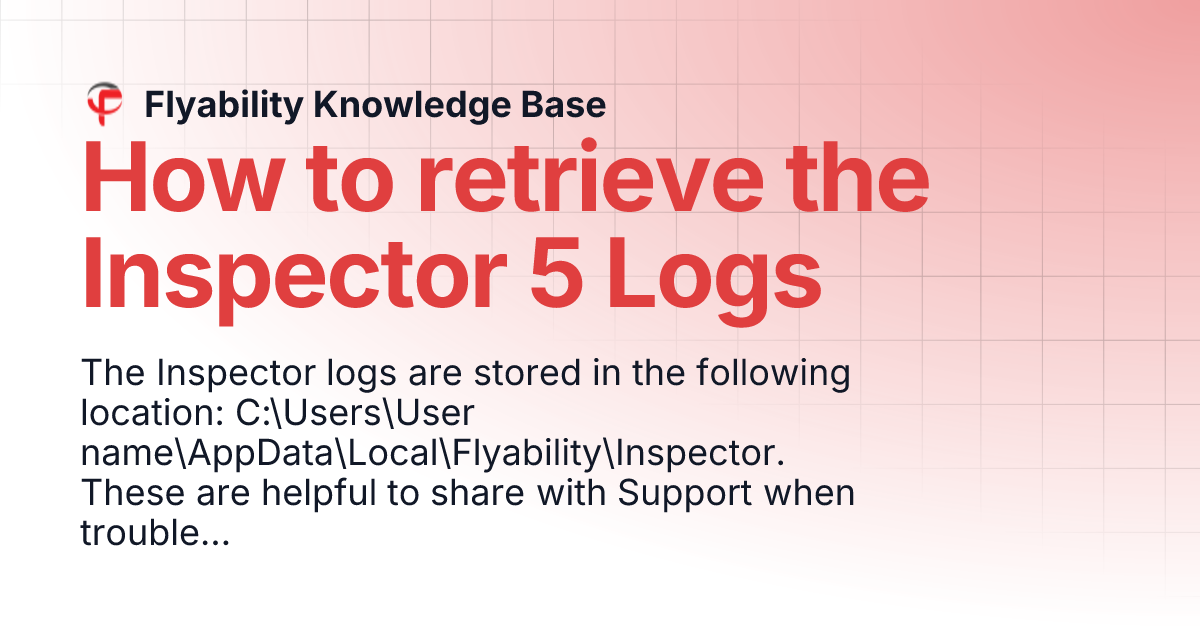 How to retrieve the Inspector 5 Logs | Flyability Knowledge Base