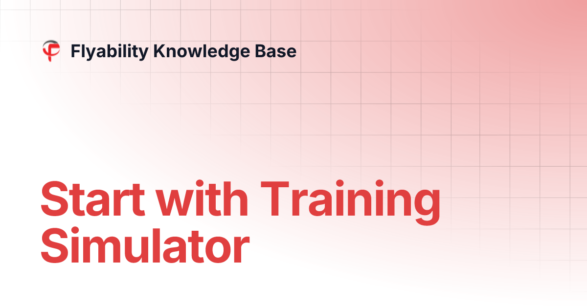 Start with Training Simulator | Flyability Knowledge Base