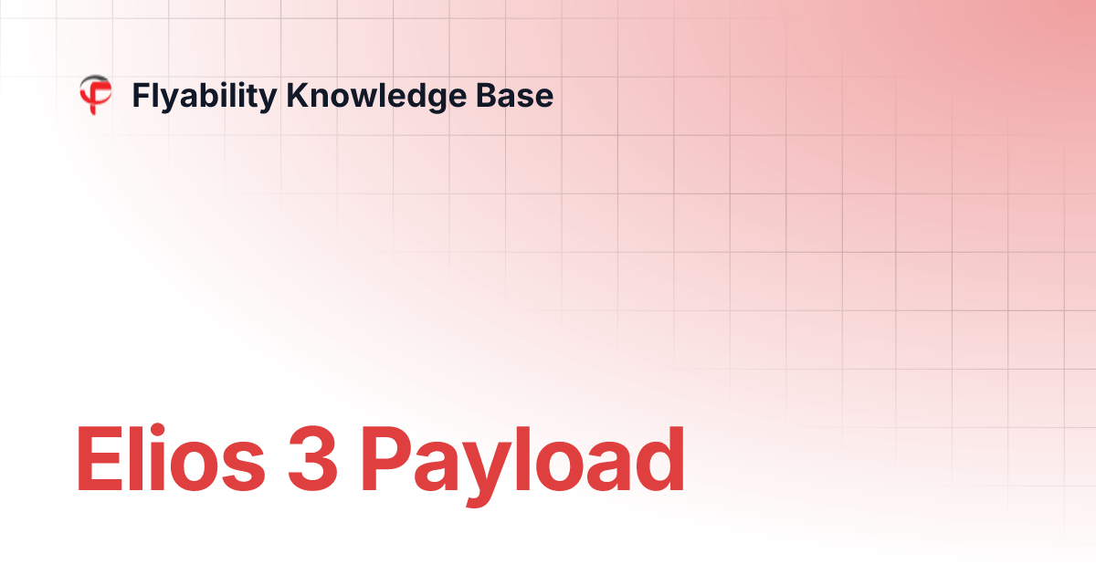 Elios 3 Payload | Flyability Knowledge Base