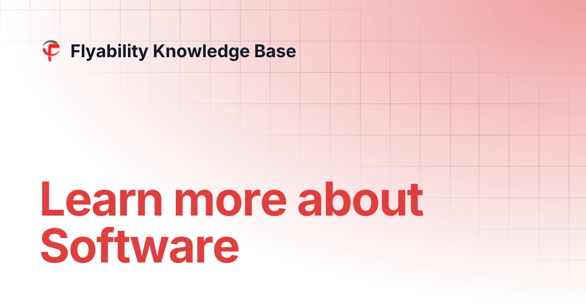 Learn more about Software | Flyability Knowledge Base