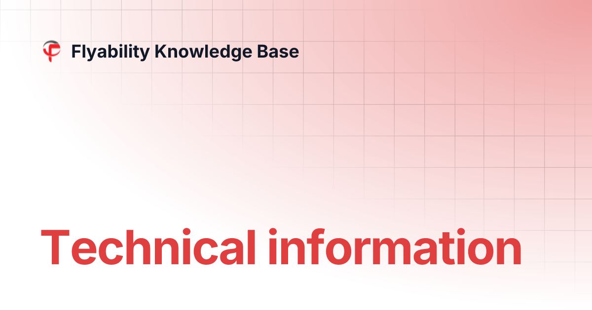 Technical information | Flyability Knowledge Base
