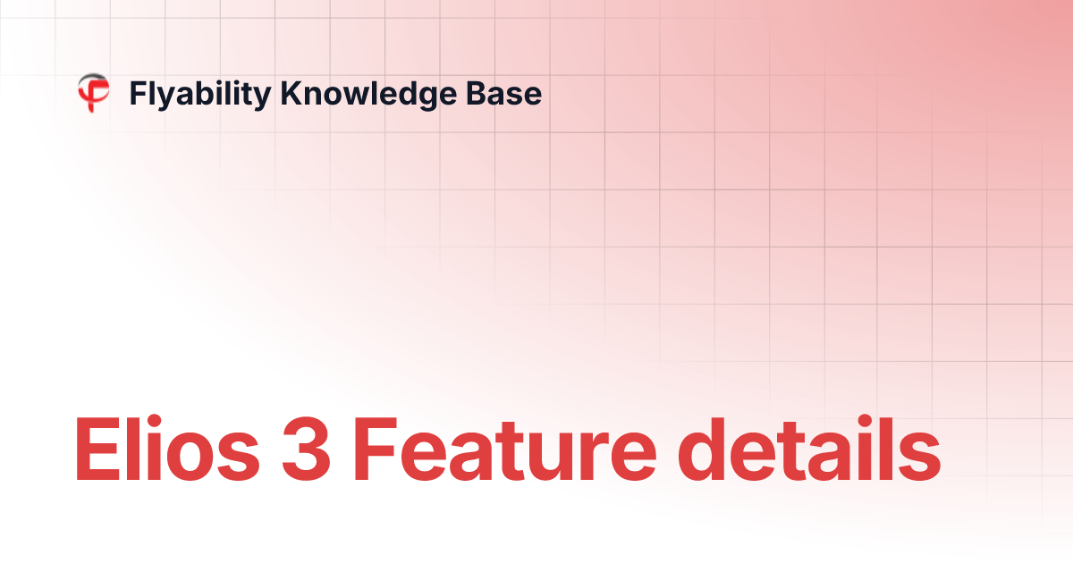 Elios 3 Feature details | Flyability Knowledge Base